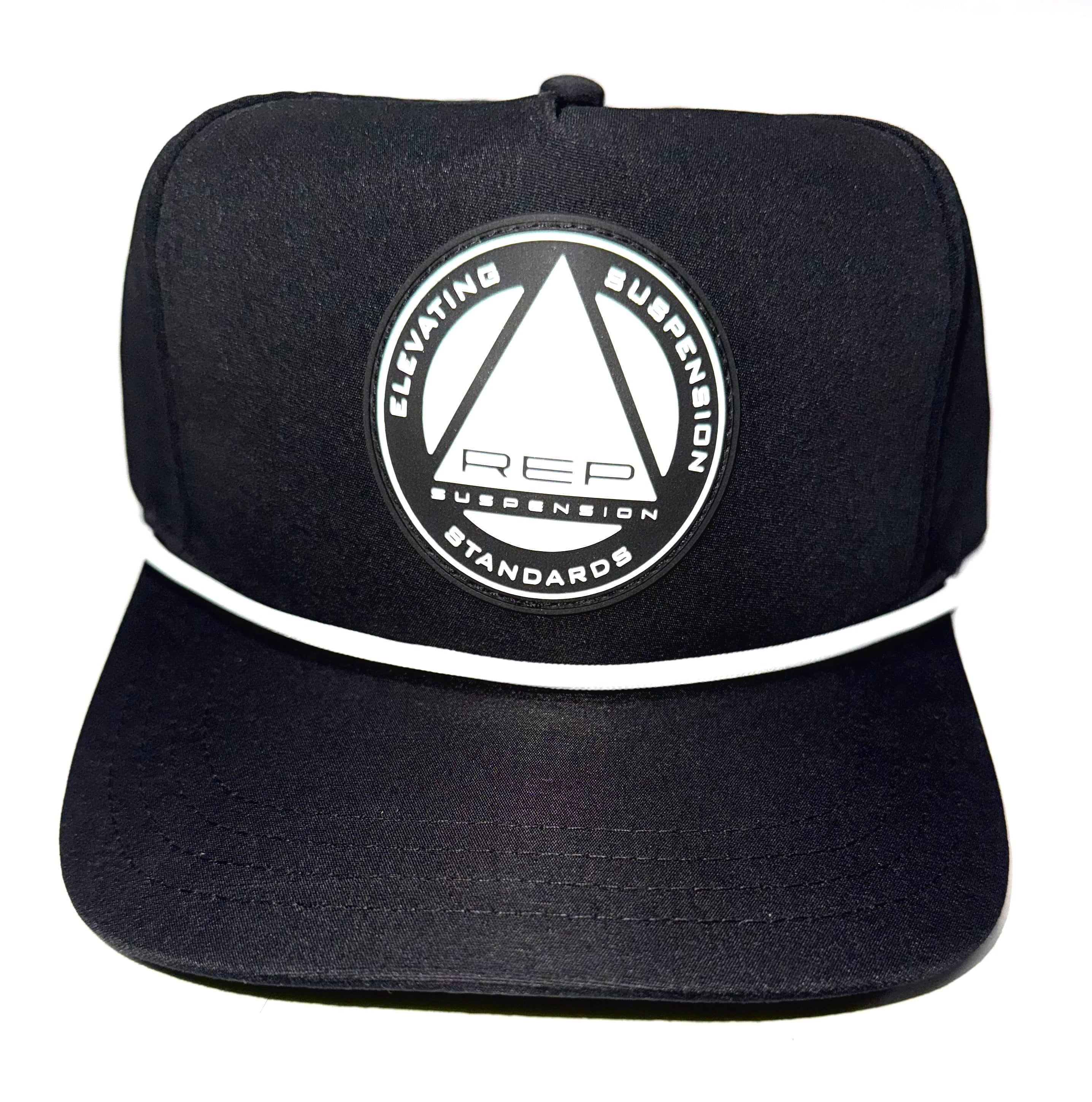 REP HAT- BLACK AND WHITE
